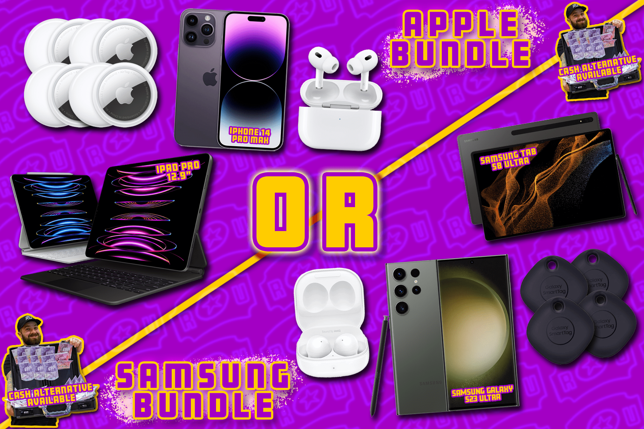 SAMSUNG OR APPLE BUNDLE RaffledUp