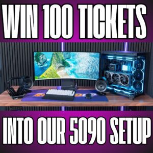 WIN 100 TICKETS INTO OUR 5090 PC SETUP! - RaffledUp