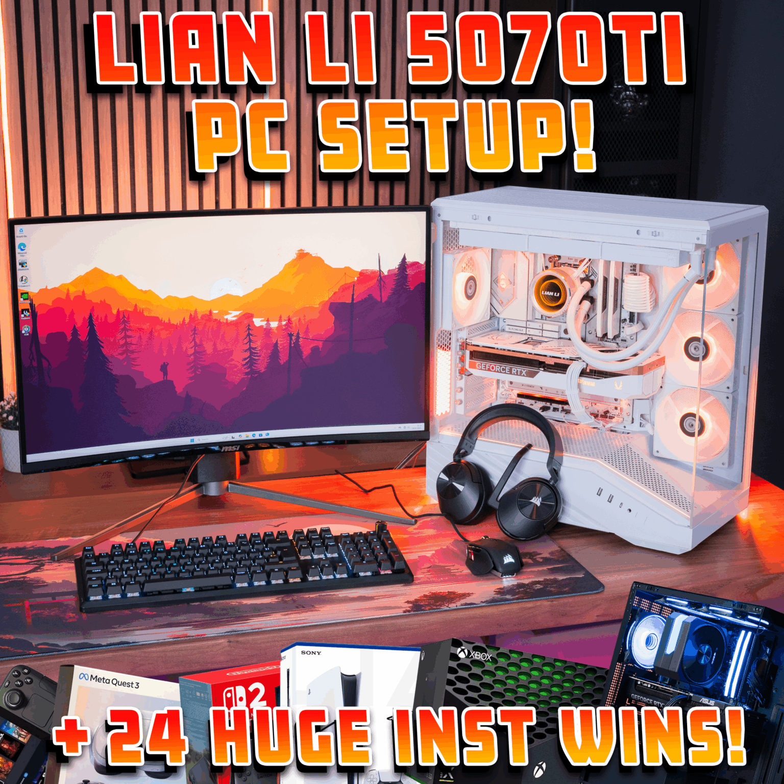 LIAN LI VECTOR V100 5070 TI PC - RaffledUp