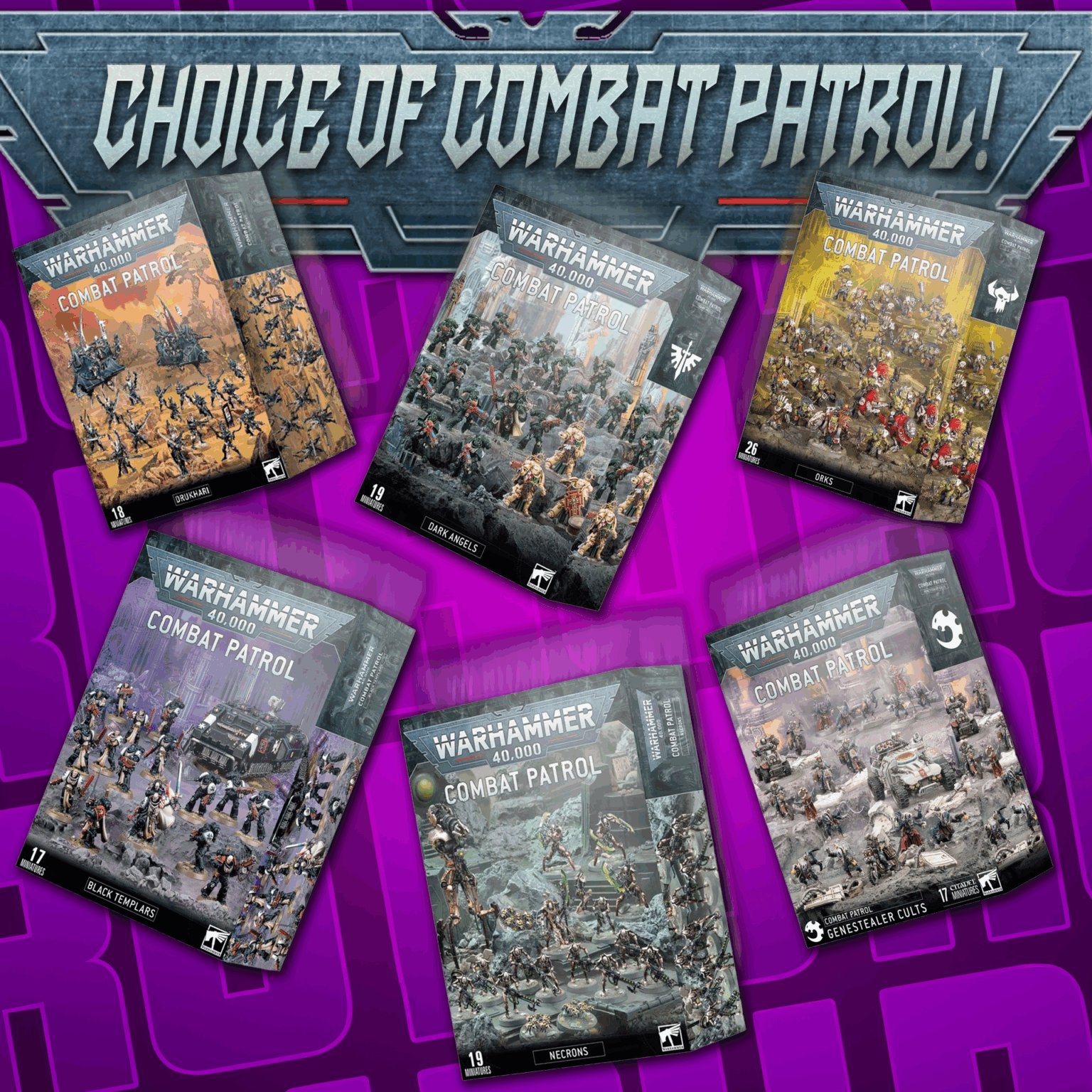 2 WINNER | Choice of 40K Combat Patrol - RaffledUp