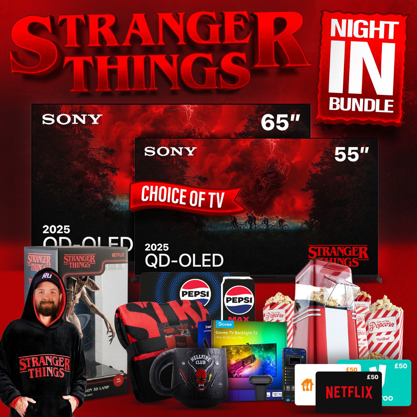 STRANGER THINGS NIGHT-IN MEGA BUNDLE! - RaffledUp
